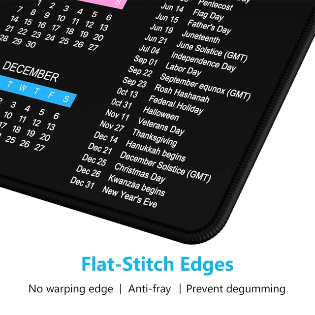 2025 CALENDAR MOUSE Pad, Square New Year 2025 Mousepad 9.8 x 7.8 Inch ...