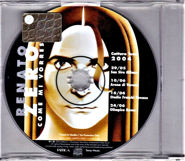 RENATO ZERO COME Mi Wishings SAMPCS 13922 1 CD PROMO 2004 RARE (PARADAH ...