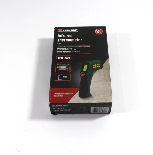 PARKSIDE INFRARED THERMOMETER Temperature Measurer Laser Assisted PTIA ...
