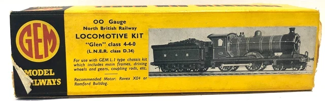 4MM/OO GAUGE GEM 'GLEN' CLASS 4-4-0 (LNER D34) LOCO BODY KIT £69.99 ...