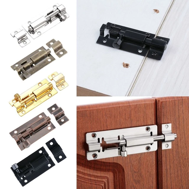 ANTI-THEFT DOOR LOCK Bolts Stainless Steel Sliding Bolts Lock Hardware ...