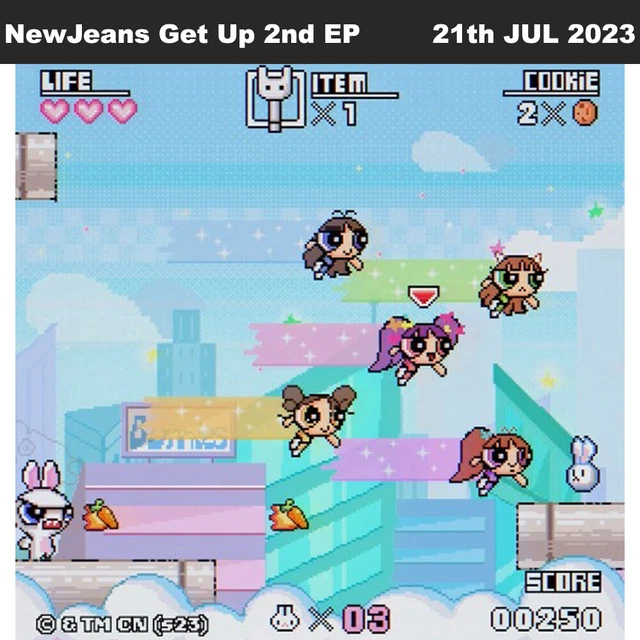 NEWJEANS GET UP 2nd EP The POWERPUFF GIRLS X NJ Box ver Random CD+Photocard+Etc EUR 42,83 ...