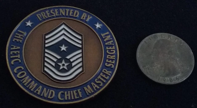 RARE USAF AETC Command Chief Master Sergeant Air Education Train ...