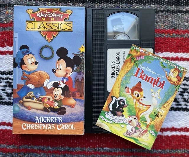 WALT DISNEY MINI Classics Mickey's Christmas Carol VHS Animated Vintage ...