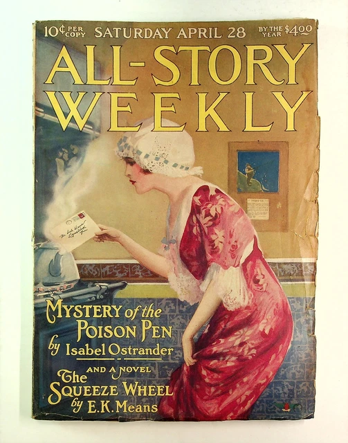ALL-STORY WEEKLY PULP Apr 28 1917 Vol. 70 #3 GD+ 2.5 £342.55 - PicClick UK