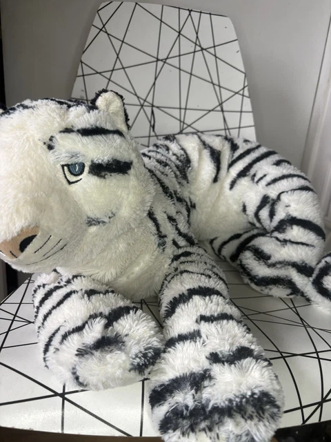 IKEA ONSKAD WHITE Siberian Snow Tiger Soft Toy Plush 23” £15.07 ...