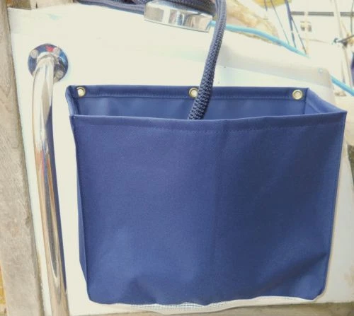 SAILING YACHT COCKPIT rope tidy bag, Bulkhead or rail mounted. M,L,XL ...