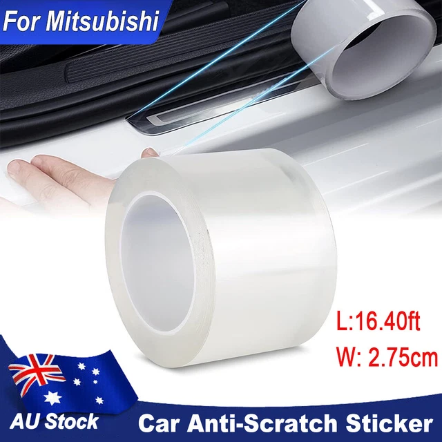 TRANSPARENT VINYL CAR Door Sill Scuff Covers Plate Sticker Bumper For ...