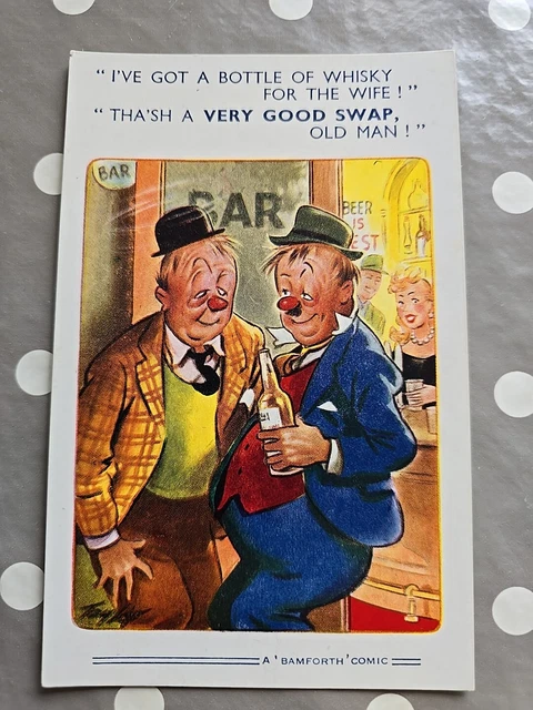 VINTAGE SAUCY SEASIDE Comic Postcard Bamforth Brown Triangle No 1541 By ...