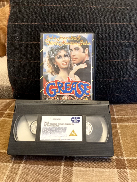 GREASE VHS TAPE cassette ,1977 paramount (rare) £7.55 - PicClick UK