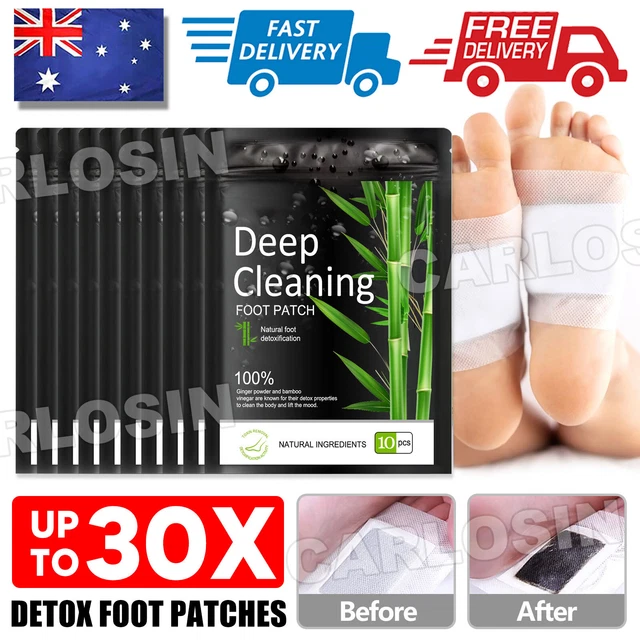 10-30 PACK DETOX Foot Patches Pads Natural plant Toxin Removal Sticky ...
