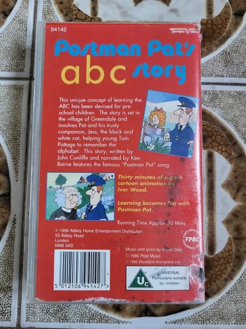 POSTMAN PAT ABC VHS Video- See Description £4.00 - PicClick UK