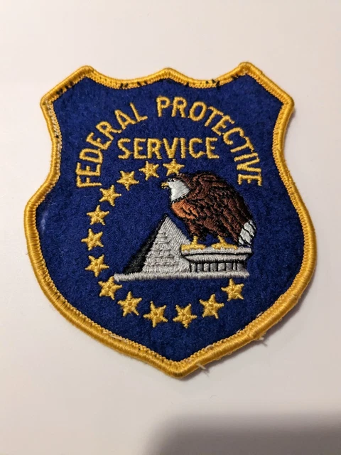 VINTAGE FEDERAL PROTECTIVE Service Police Patch - Uniform Takeoff $3.50 ...
