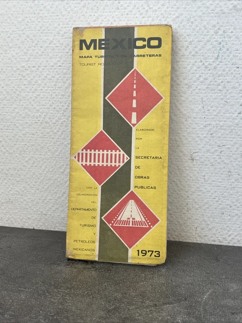 ANCIEN PLAN MEXICO Mexique 1973 Map Carte Touristique EUR 14,95 ...