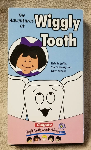 COLGATE PROMO THE Adventures of Wiggly Tooth VHS Video Tape Animated ...