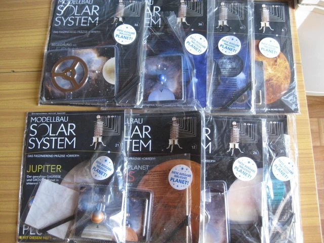 SOLAR SYSTEM EAGLEMOSS Orrery Model 8 different planets, all originally ...