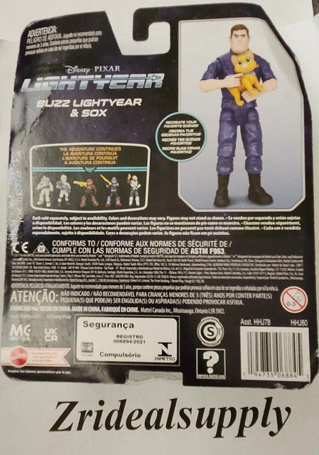DISNEY PIXAR LIGHTYEAR - Buzz Lightyear and Sox Action Figures Mattel ...