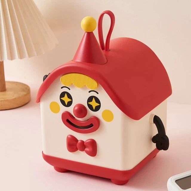 LARGE CAPACITY COIN Savings Tank Cartoon House Joker Kids Storage Box ...