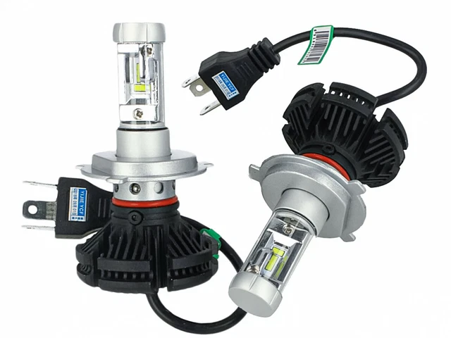 KIT X3 LED Headlight H4 LED 6500K - 2000 lumen a lampa lumen 12V Xenon Fari Auto EUR 29,90 ...