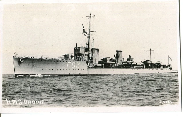 HMS UNDINE 1917 Royal Navy WWI destroyer Admiralty Modified R-class ...