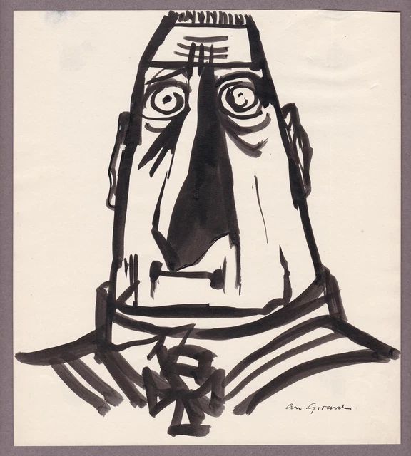 GERMAN OFFICIER GÉNÉRAL Soldat Caricature Dessin Drawing A. EUR 62,02 ...