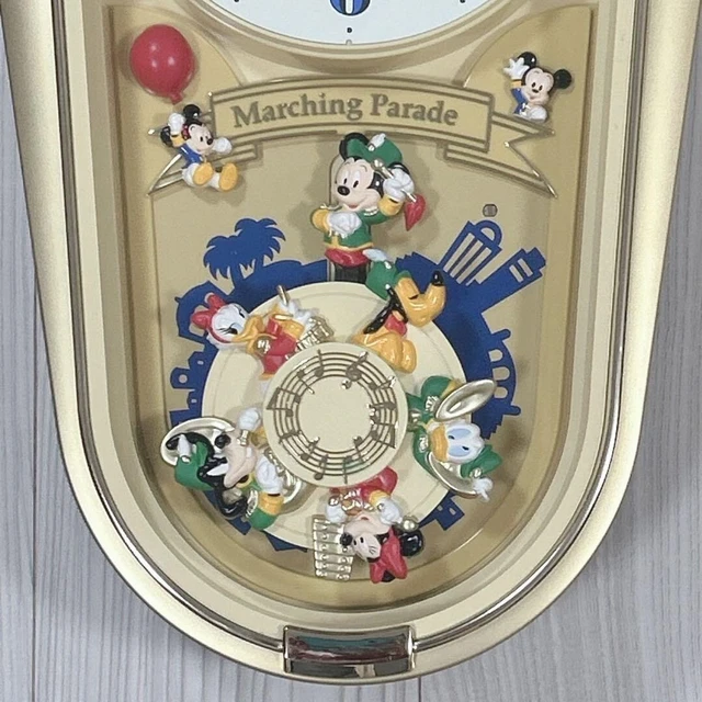 DISNEY TIME FW712G Horloge Karakuri fonctionnelle défilé de marche ...