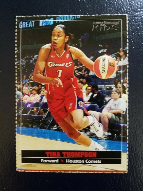 TINA THOMPSON HOUSTON Comets #517 WNBA Sports illustré pour enfants SI ...