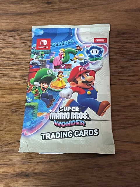 SUPER MARIO BROS Wonder TRADING CARD PACK - Brand New & Sealed, In Hand ...