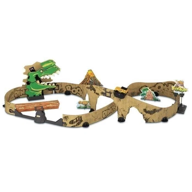 CIRCUIT DE COURSE en carton - VTECH - CAR-BOARD RACERS - DINO ADVENTURE ...