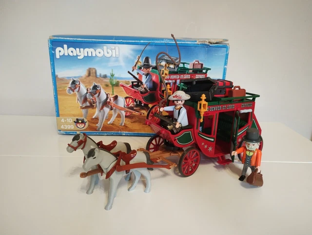 PLAYMOBIL 4399 WESTERN Stagecoach In Original Box £22.99 - PicClick UK