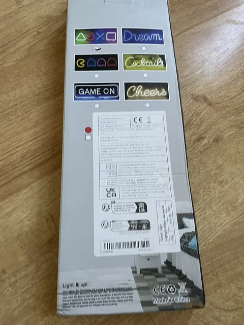 PLAYSTATION LED NEON wall sign game room light on/off switch PS video ...