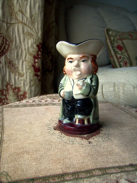 VINTAGE TOBY JUG by Burlington Pottery*THE SINGER*Rare colour*14.5cm ...