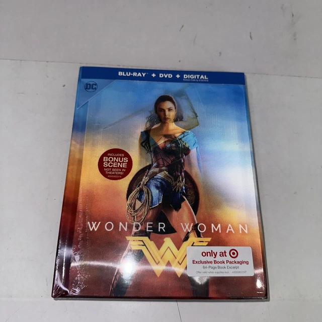WONDER WOMAN (BLU-RAY+DVD+DIGITAL, 2017; Target Exclusive Lenticular ...