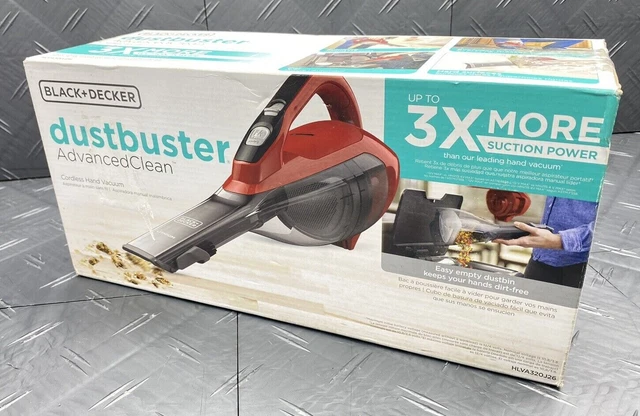 BLACK+DECKER DUSTBUSTER HAND Vacuum 2.0Ah Red HLVA320J26 + AC Charger ...