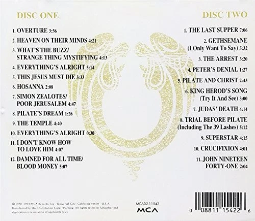 JESUS CHRIST SUPERSTAR [MCA Original Cast Recording] [Remaster] [Audio ...