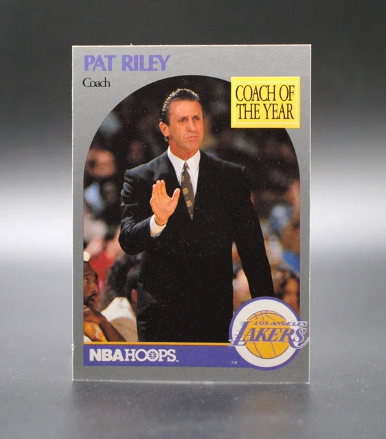 1990-91 NBA HOOPS PAT RILEY Coach of the Year Card #317 Los Angeles ...