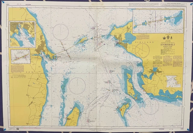ADMIRALTY 938 DENMARK ENTRANCE TO THE BALTIC STOREBAELT MIDDLE PART ...
