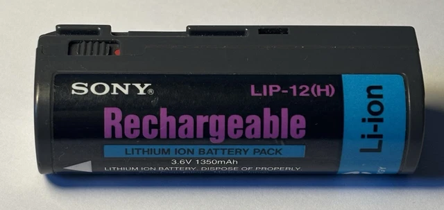 SONY LIP-12(H) - Vintage Rechargeable 3.6V Battery for Mini Disc ...