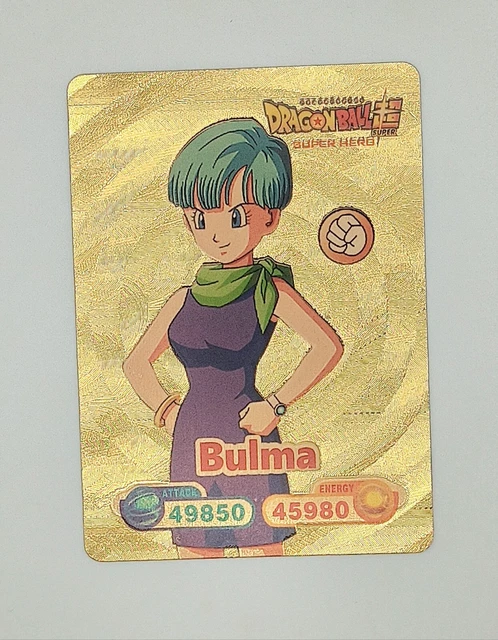 BULMA DRAGON BALL Z Card Dbz Dbgt Carte Carddass Prism Holo Foil Doré ...
