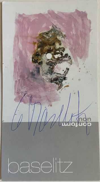 GEORG BASELITZ SIGNED original invitation card signature autograph ...
