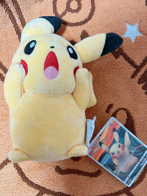 NEW POKEMON CENTER Munch Exhibition Screaming Pikachu Plush £191.97 ...