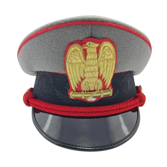 WW2 ITALIAN DUCE of Fascism Fascist Military General Officers Visor Hat ...