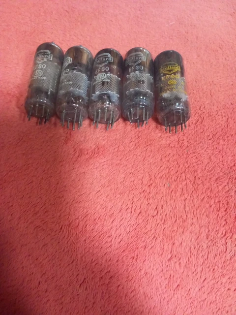5X EF80 MULLARD Vintage Tube Valves £4.99 - PicClick UK