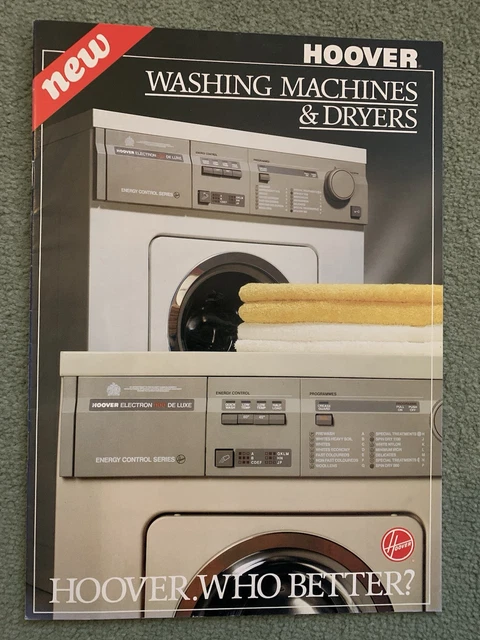 VINTAGE HOOVER WASHING Machines And Dryers Sales Brochure/Advertisement ...