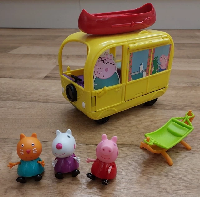 PEPPA PIG CAMPER Van With 3 Figures and Hammock £6.00 - PicClick UK