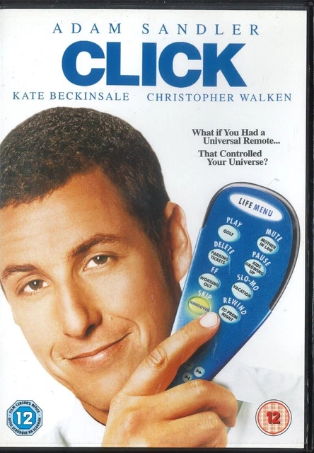CLICK (2006) DVD, Adam Sandler, Kate Beckinsale, Christopher Walken ...