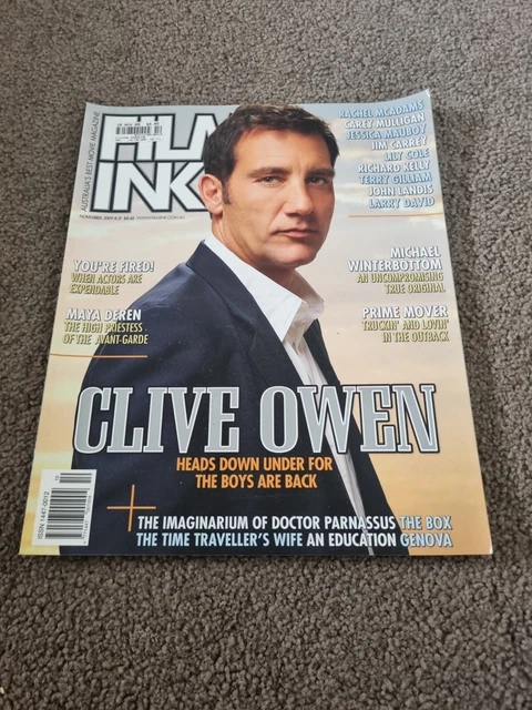 FILMINK MAGAZINE NOVEMBER 2009,Clive Owen EUR 18,42 - PicClick FR
