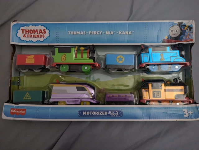 THOMAS & FRIENDS, Percy, James, Kana Motorised Train 4-Pack Set New Toy ...
