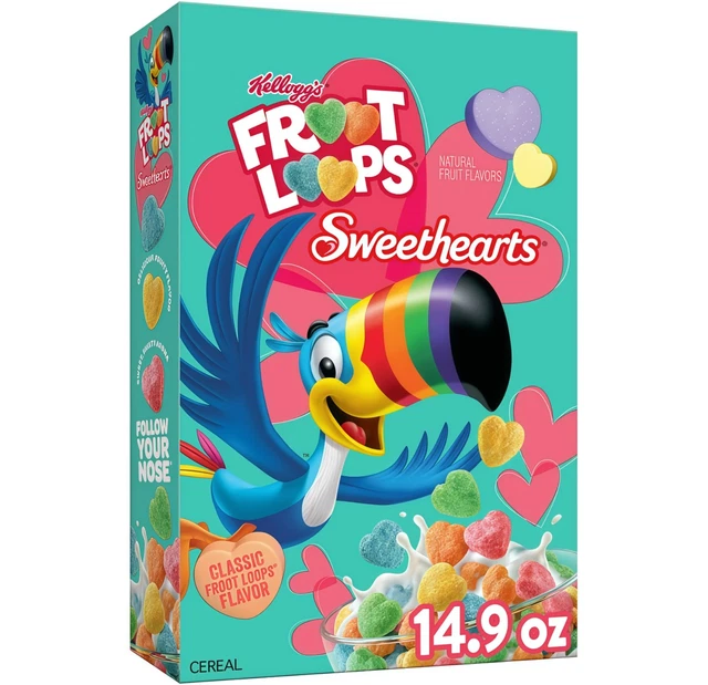 FROOT LOOPS SWEETHEARTS Limited Edition Cereal 422g Box USA Import £9. ...