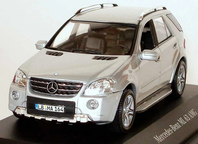 MERCEDES ML63 AMG W164 Facelift 2008 Iridium Silver Minichamps ...